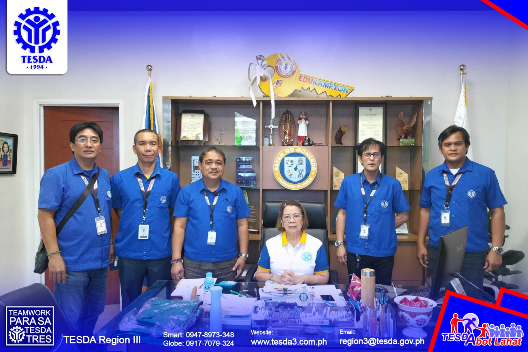 TESDA Tarlac Provincial Office Officer-in-Charge Leonardo Tabamo met ...